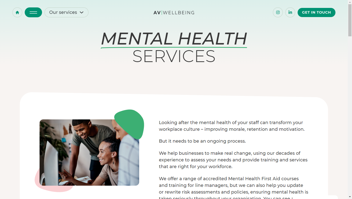 Mental Health Services For Your Workplace | AV Wellbeing