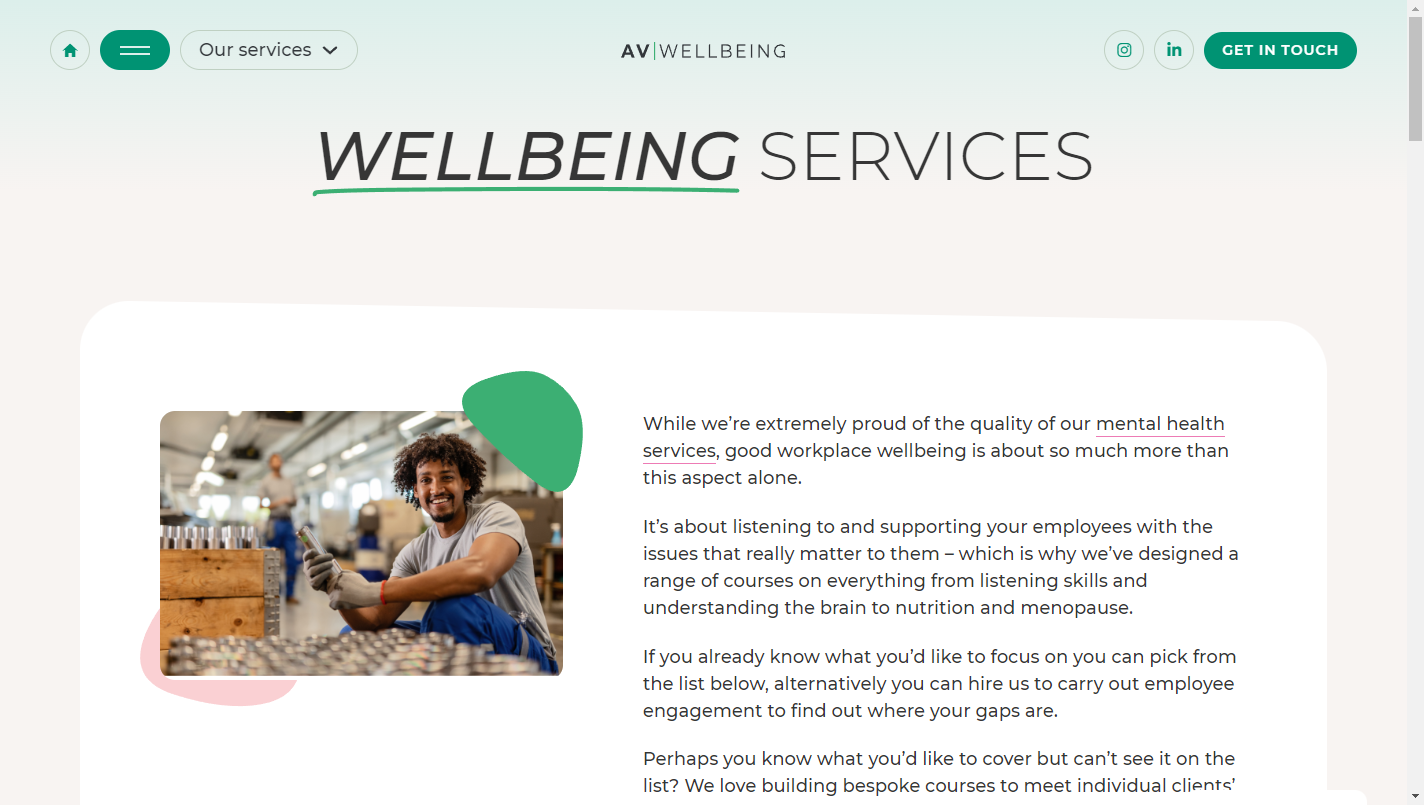 Wellbeing Services For Your Workplace | AV Wellbeing